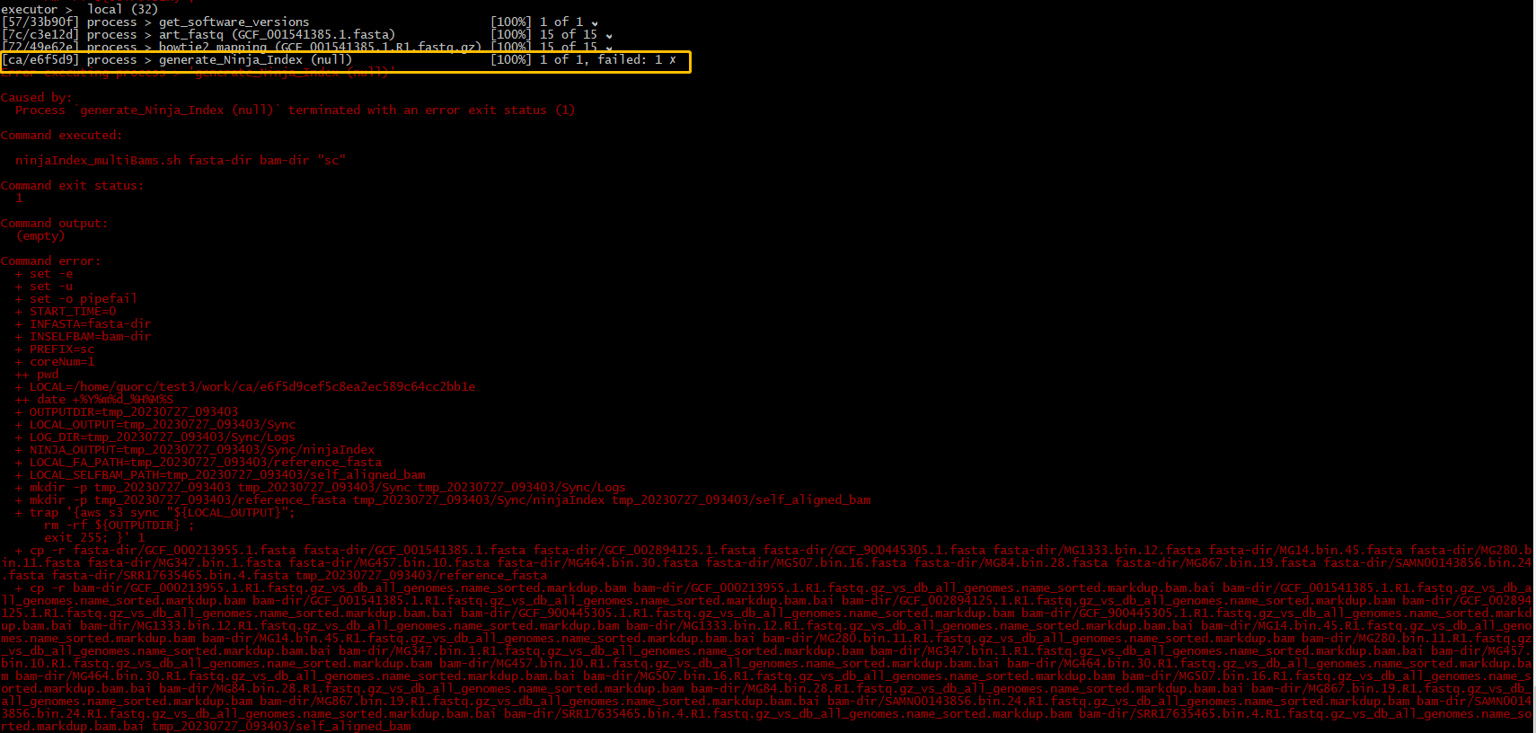 Unable to generate a ninjaIndex file · Issue #2 · FischbachLab/ninjaMap · GitHub