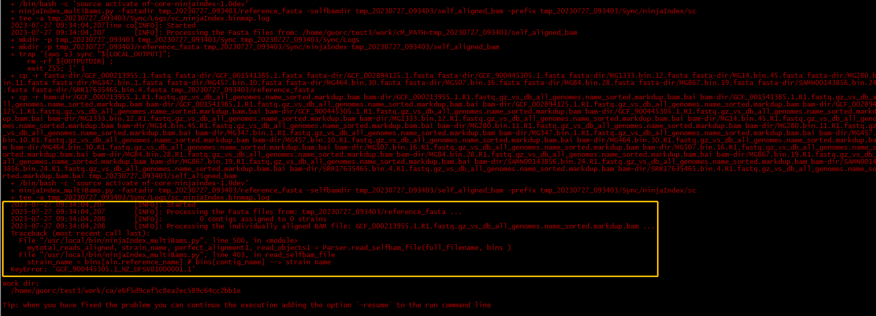 Unable to generate a ninjaIndex file · Issue #2 · FischbachLab/ninjaMap · GitHub