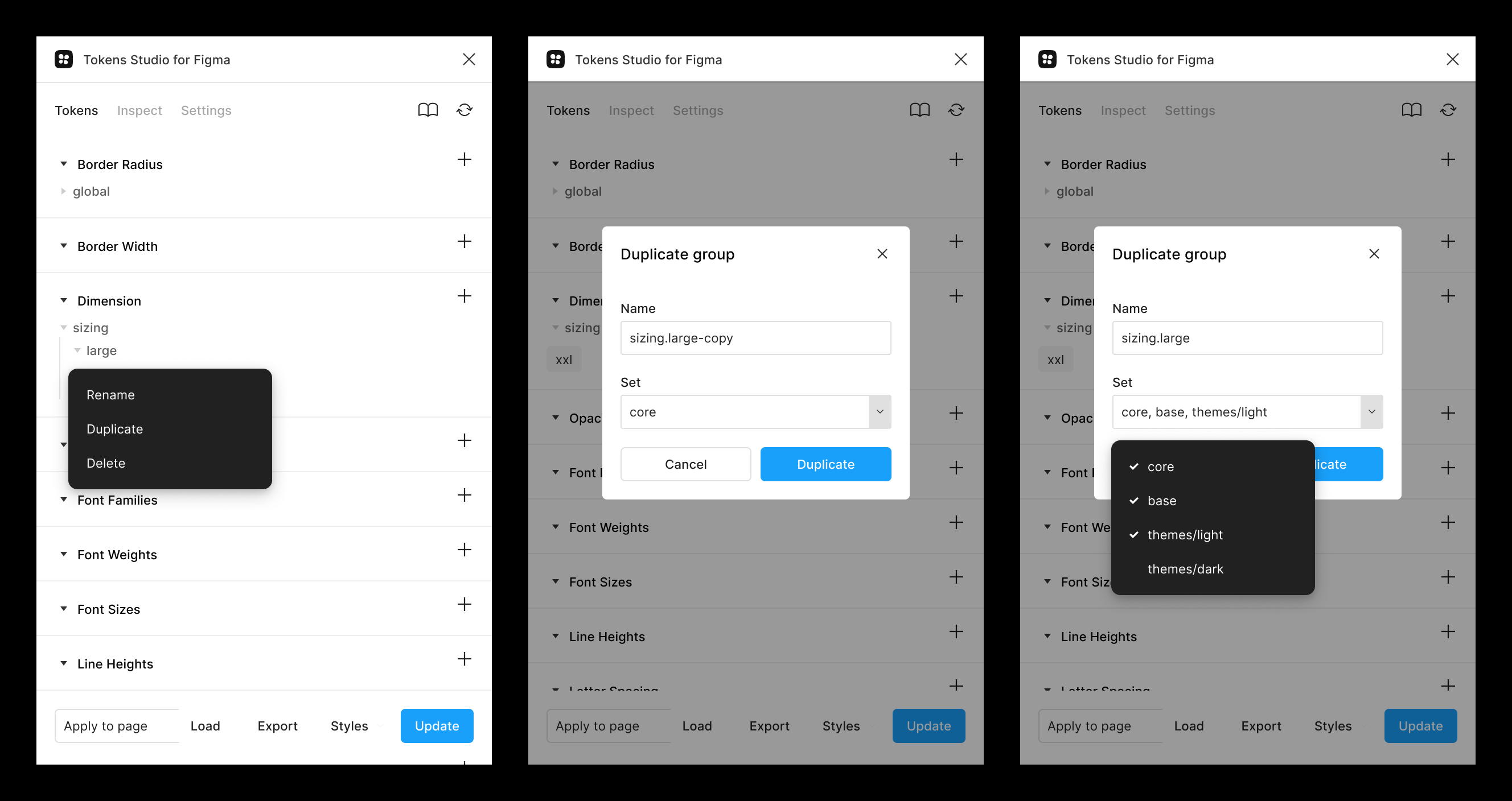 Duplicate token group across sets. · Issue #1299 · tokens-studio/figma-plugin · GitHub