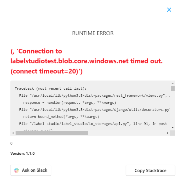 Cannot import data from Azure · Issue #1120 · HumanSignal/label-studio · GitHub