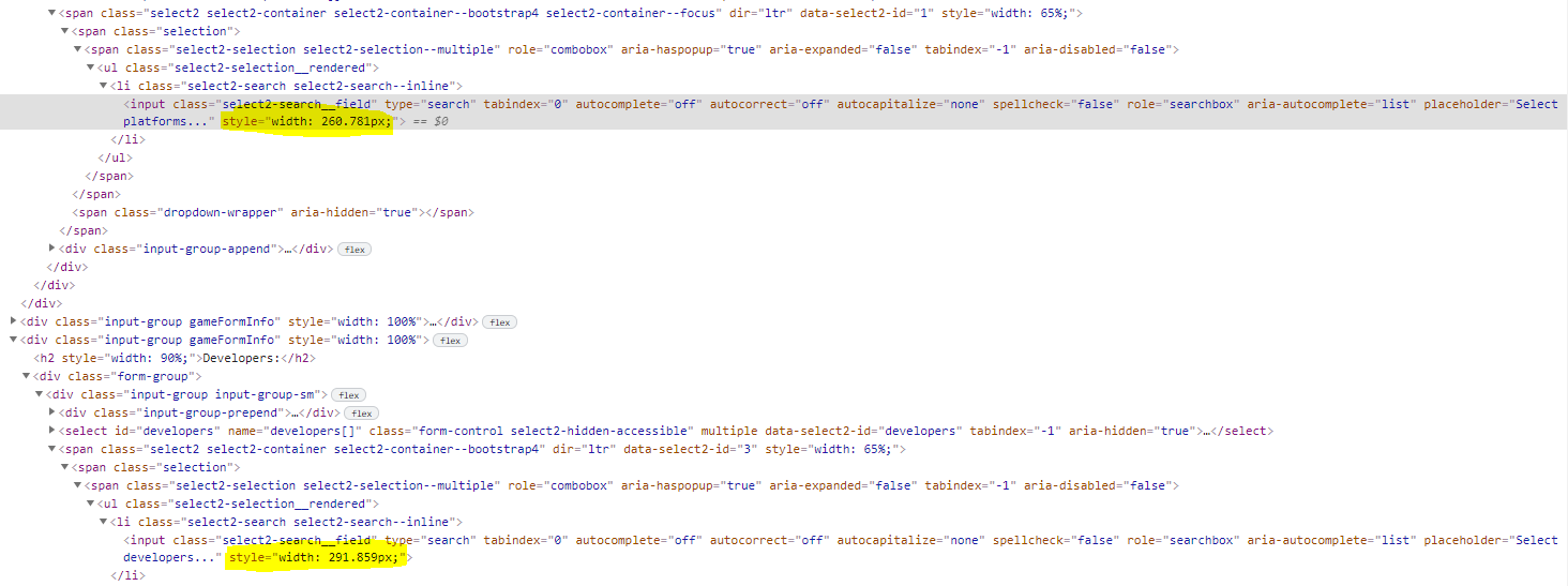 [QUESTION] Dynamic style attribute on select2 multi selects · Issue #919 · jeroennoten/Laravel ...