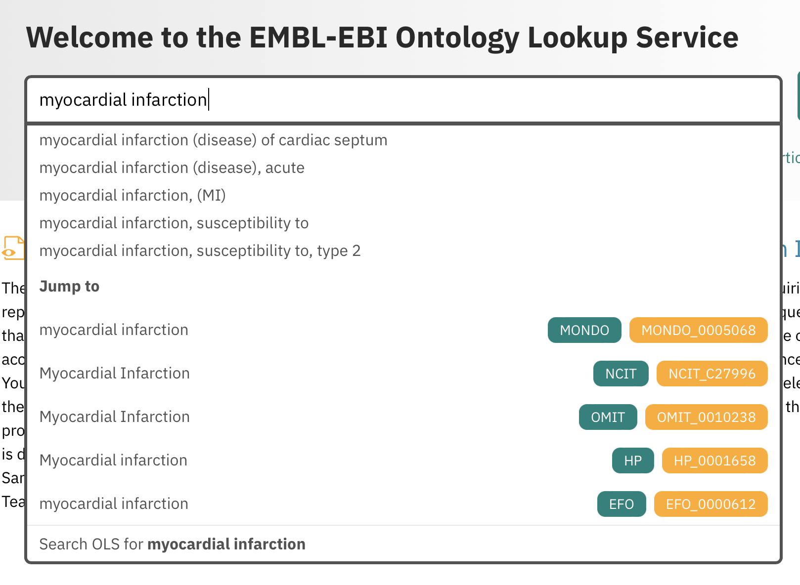 OLS4 search feedback · Issue #191 · EBISPOT/ols4 · GitHub