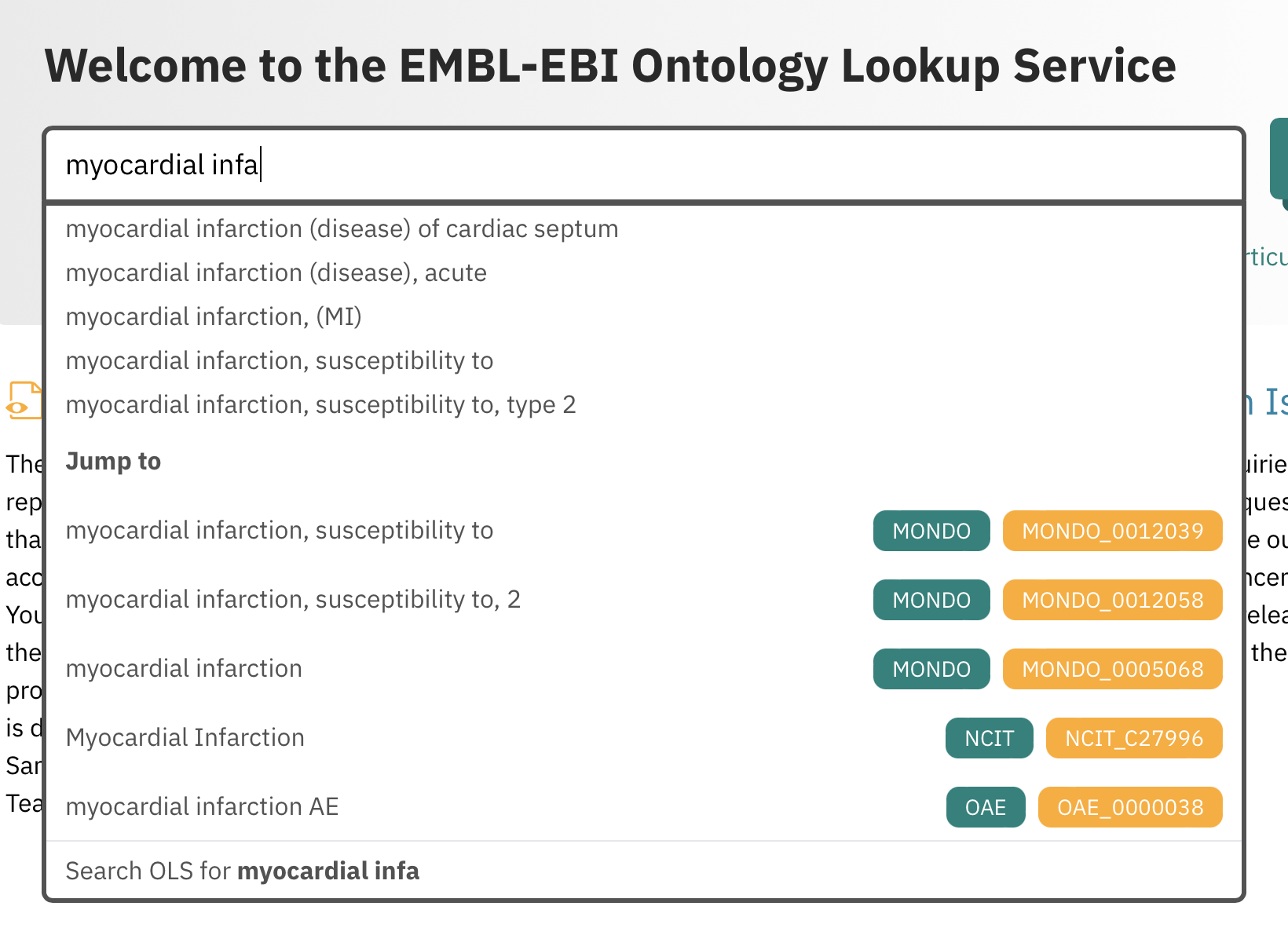 OLS4 search feedback · Issue #191 · EBISPOT/ols4 · GitHub