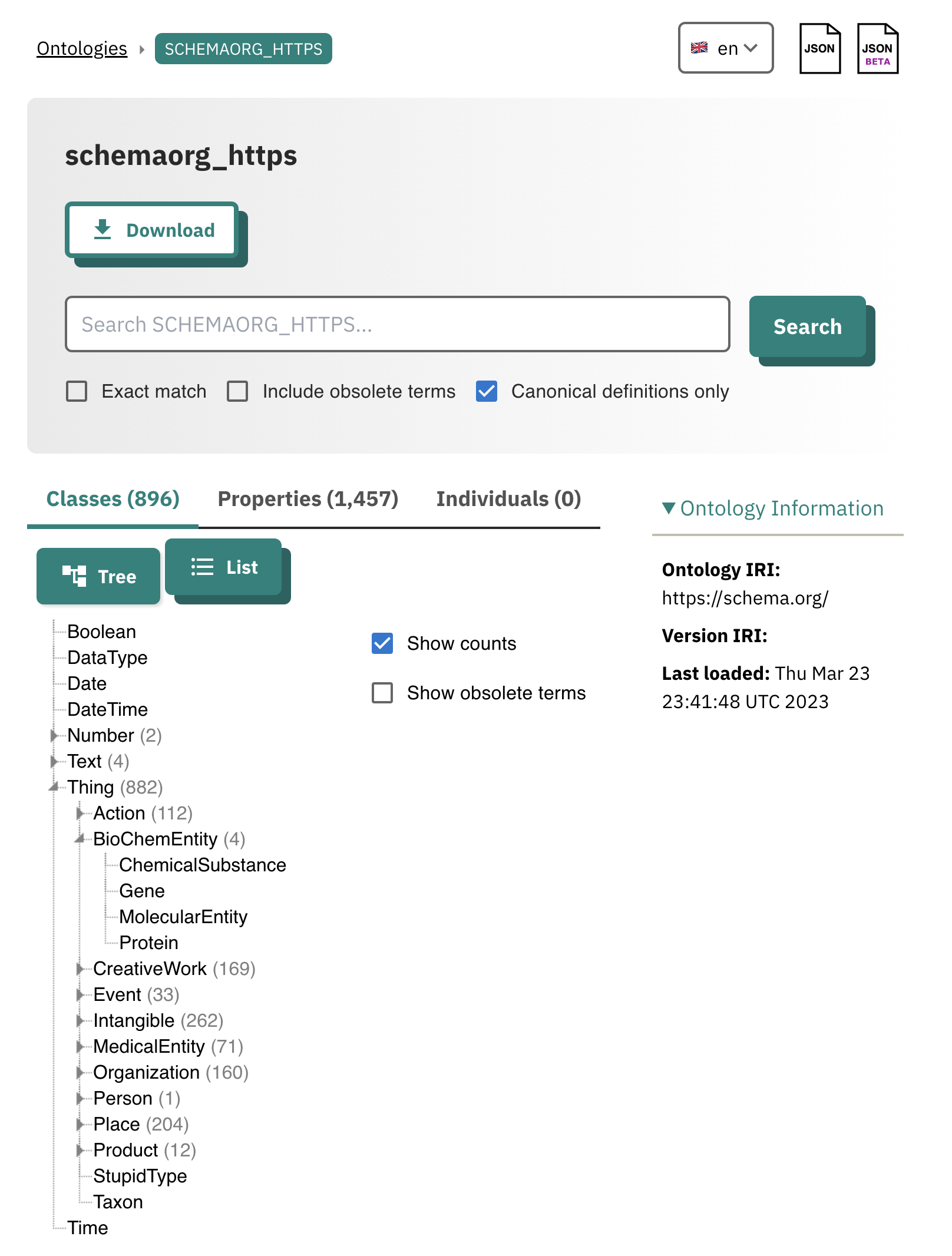 Implement schema.org support · Issue #292 · EBISPOT/ols4 · GitHub
