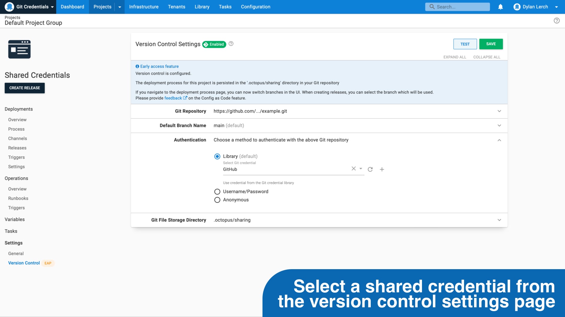 Configuration As Code Share Git Credentials Between Projects · Issue 7342 · Octopusdeploy