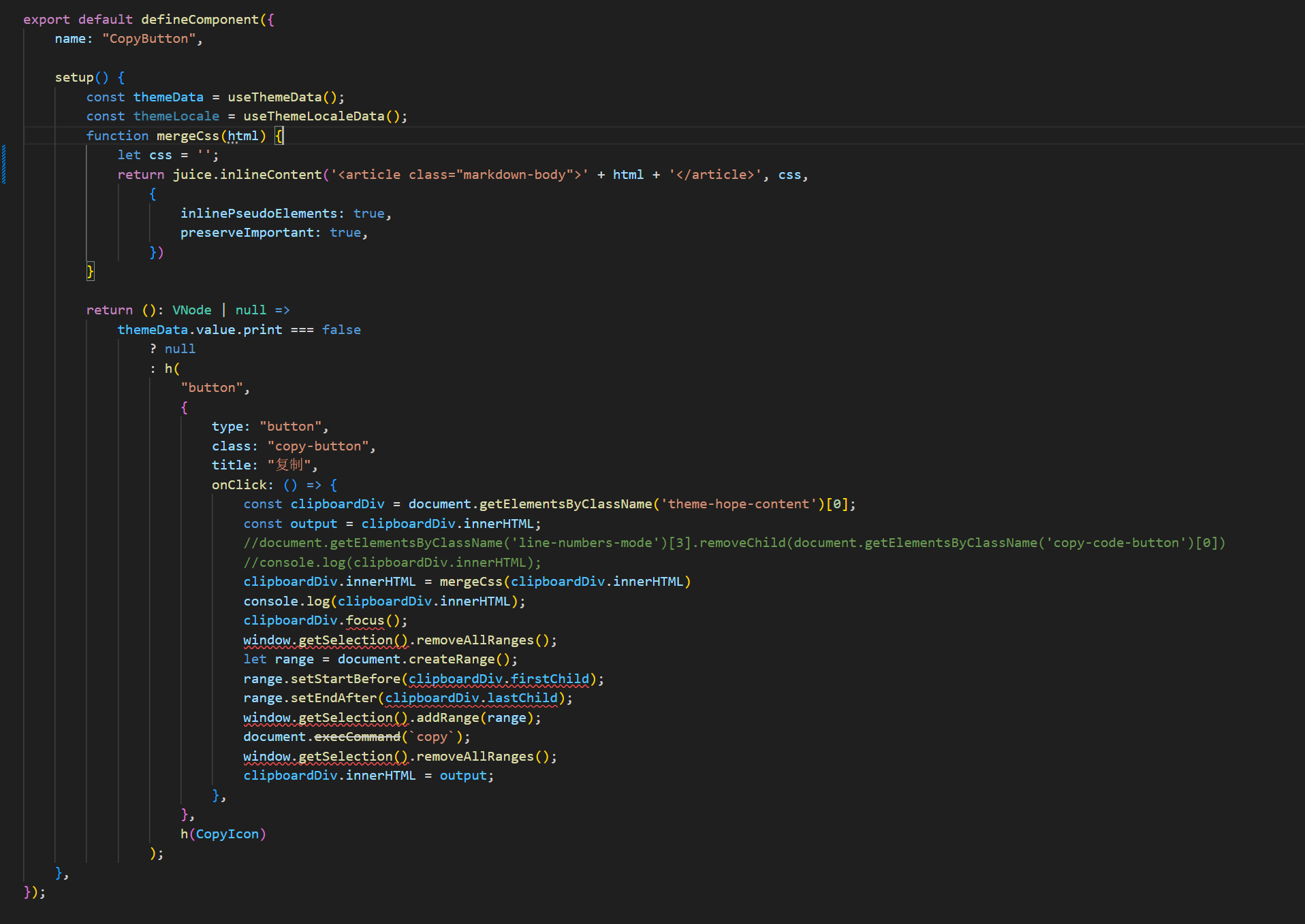 [Feature Request]能否增加复制文章内容能够一键粘贴微信公众号 · Issue #3137 · vuepress-theme-hope/vuepress-theme-hope ...