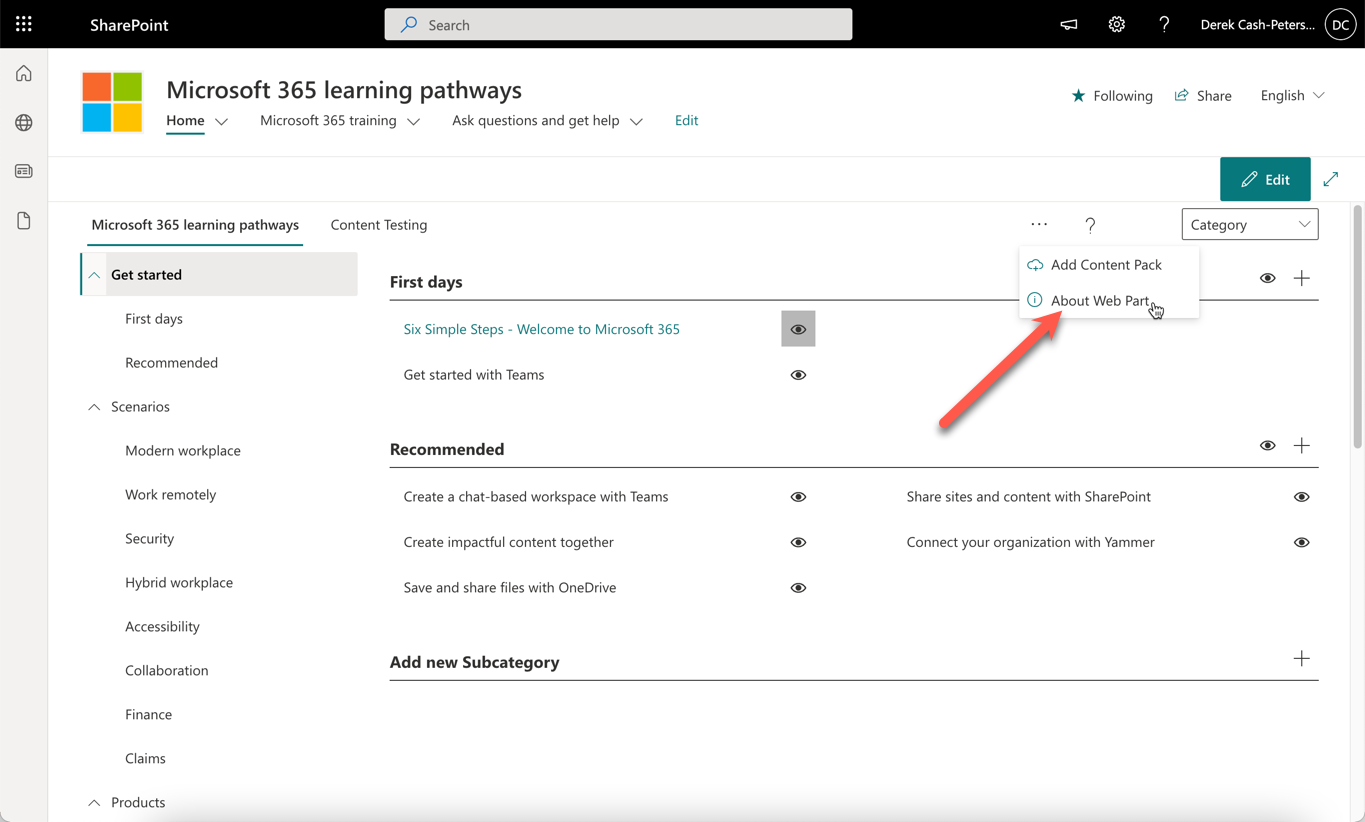 Microsoft 365 learning pathways SharePoint WebPart won't load · Issue #639 · pnp/custom-learning ...