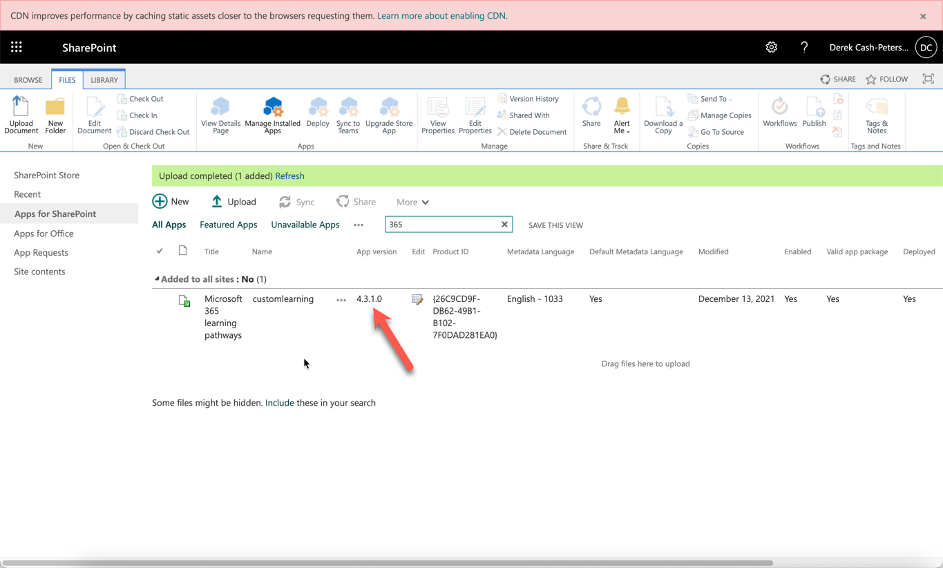 Microsoft 365 learning pathways SharePoint WebPart won't load · Issue #639 · pnp/custom-learning ...