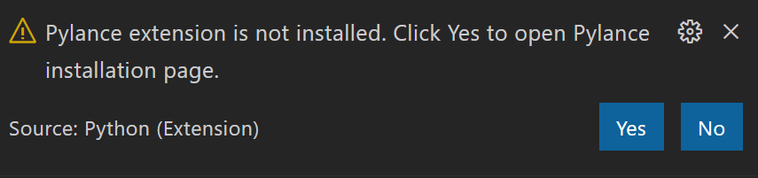 Codespaces: Clicking on "yes" on "install pylance" notification prompt opens VS Code desktop ...