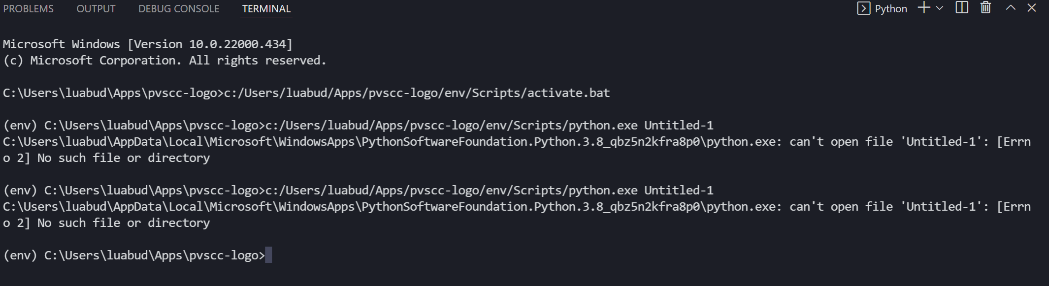 Running untitled files prompts to save them but run command doesn't use ...