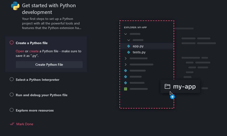 Test New Getting Started Walkthrough When Python Isn t Installed