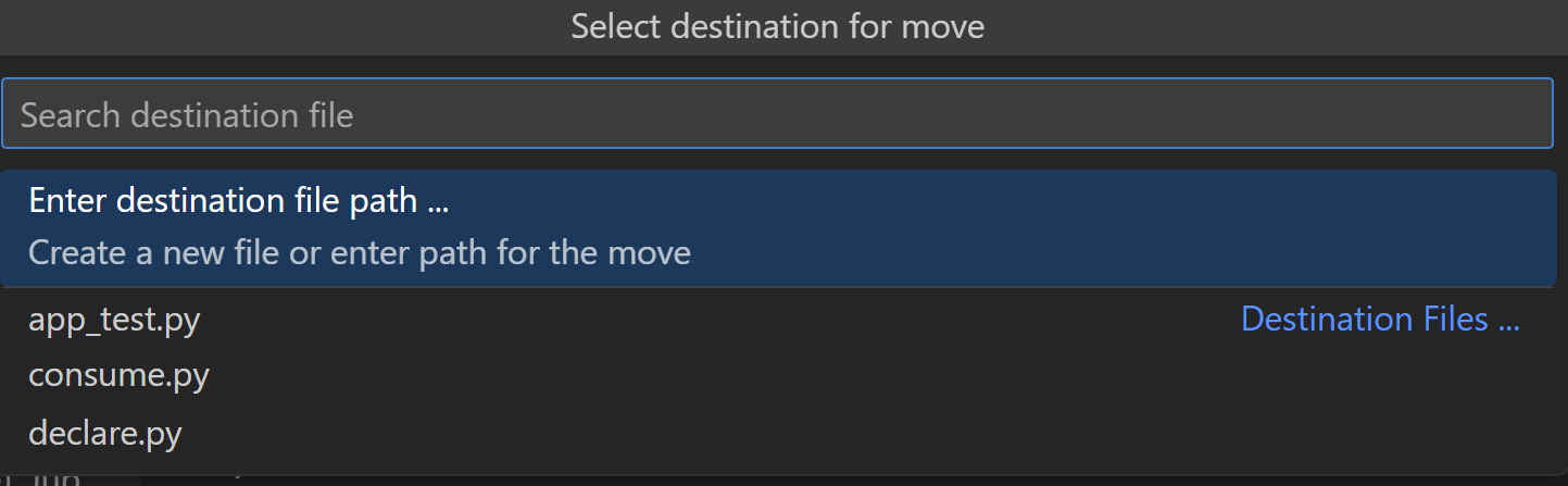 Remove "create a new file" from the description of the "enter destination file path" action in ...