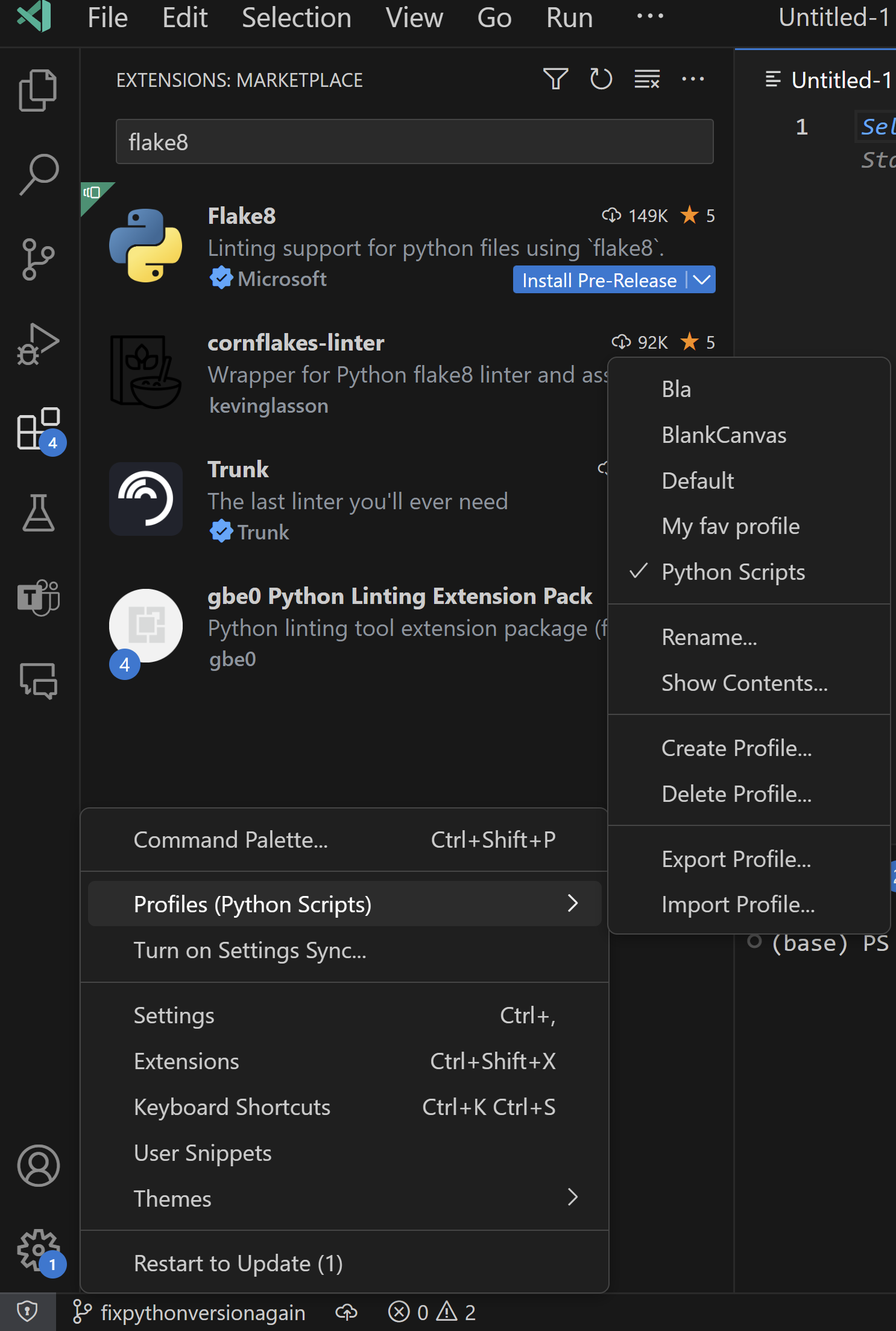 Provide configuration to disable this extension · Issue #146 · microsoft/vscode-flake8 · GitHub