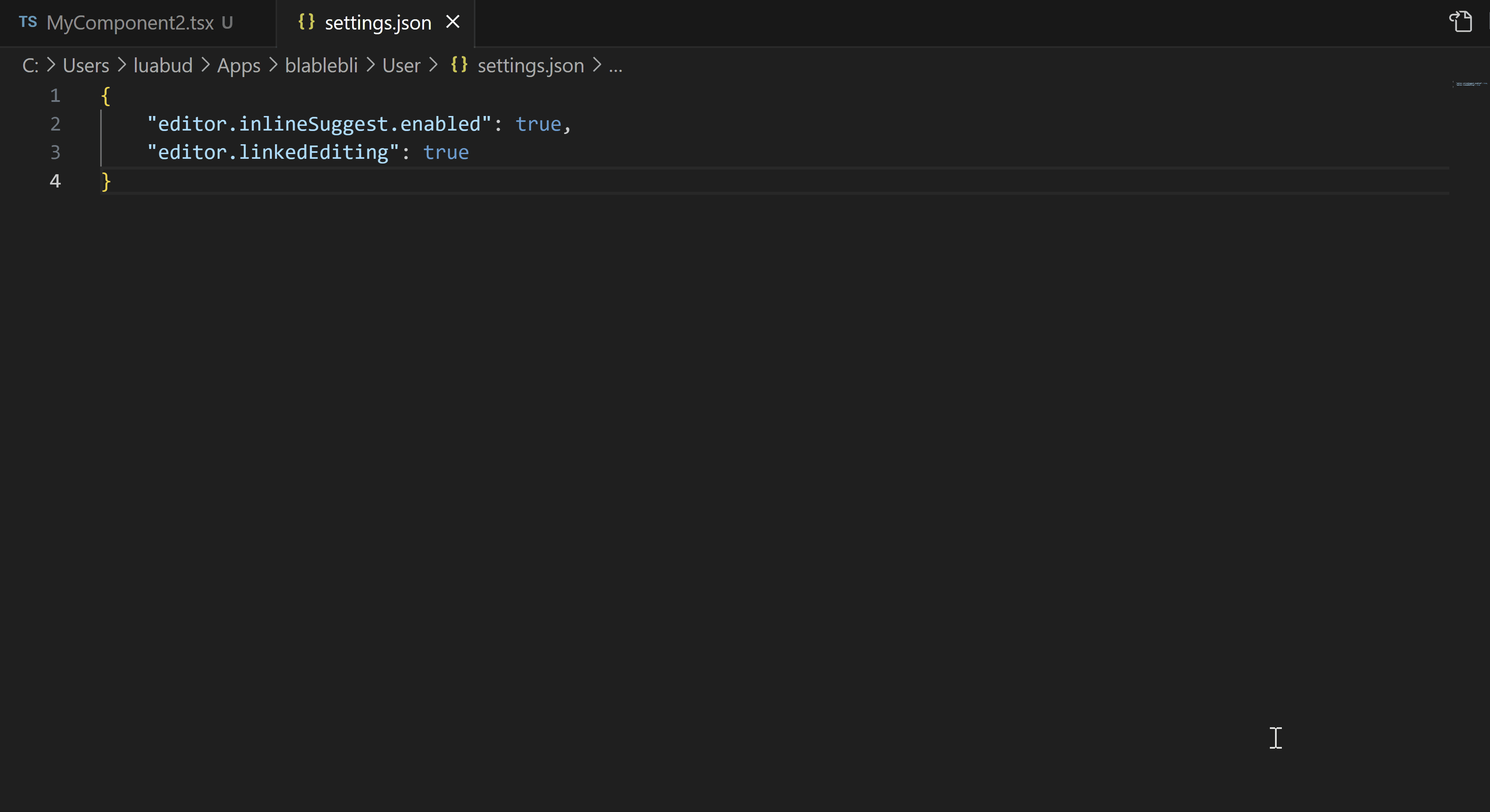 Linked editing does not stop once you type space or a non tag character · Issue #180897 ...