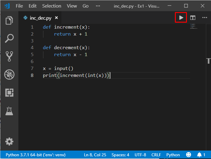 Sz m zet s Felt teles Hajl t How To Run Python In Visual Studio Code 