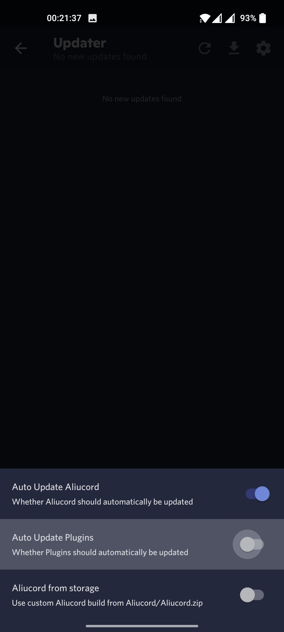 Auto Update Plugin Option · Issue #97 · Aliucord/Aliucord · GitHub
