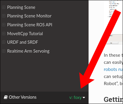 Cannot switch to MoveIt 1 tutorials anymore · Issue #240 · moveit/moveit2_tutorials · GitHub