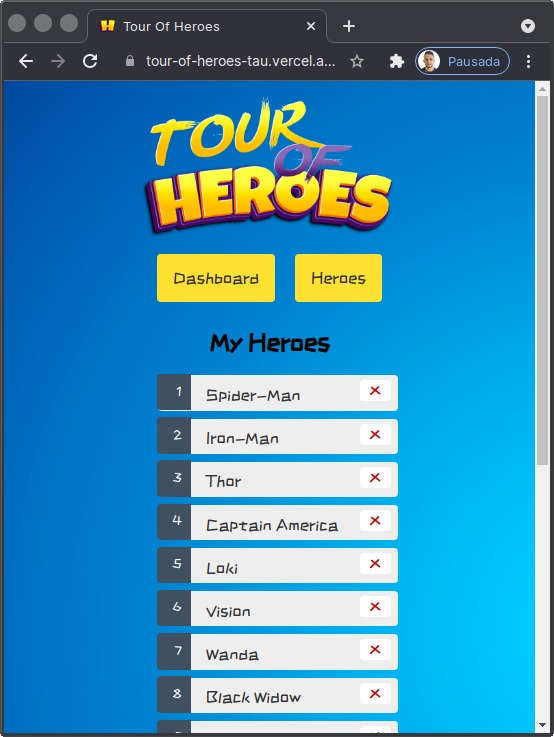GitHub - DjalmaHenry/tour-of-heroes: Uma aplicação feita em Angular.