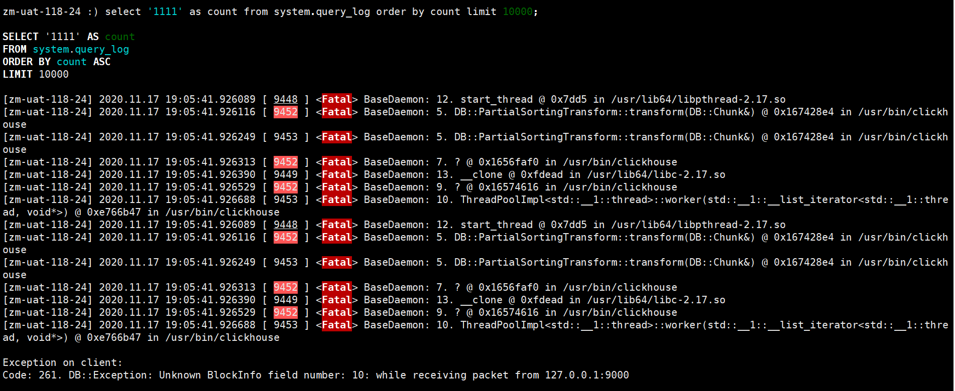 Main PID: (code=killed, signal=SEGV) · Issue #17128 · ClickHouse/ClickHouse · GitHub