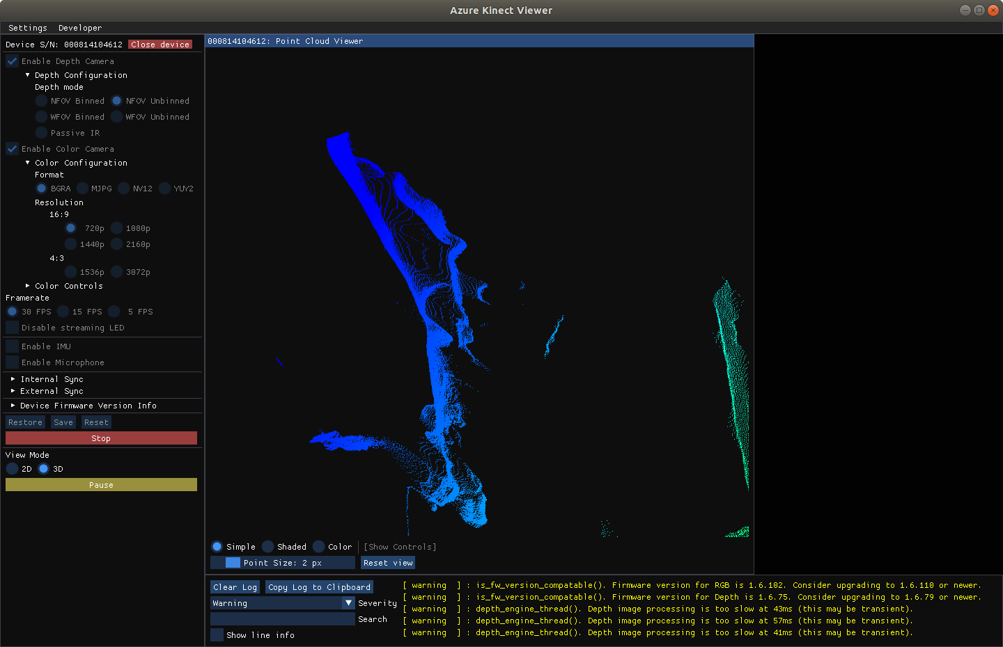 Point cloud compensate in empty area · Issue #1599 · microsoft/Azure ...