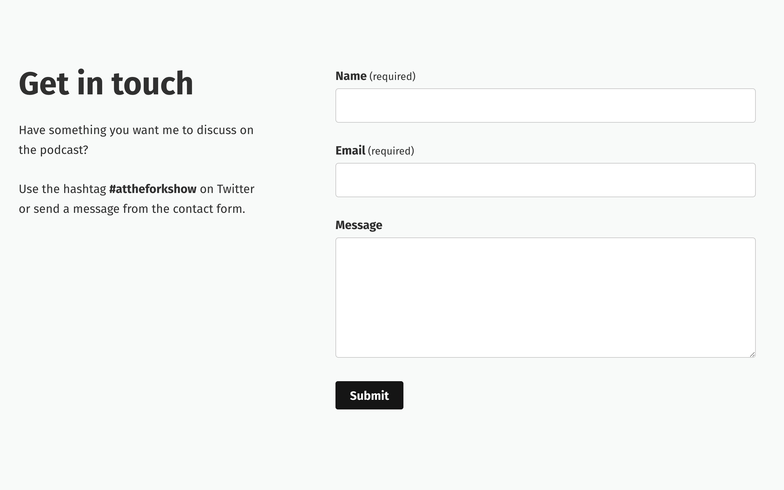 Podcast Contact Form · Issue #135 · Automattic/blockpatterns · GitHub