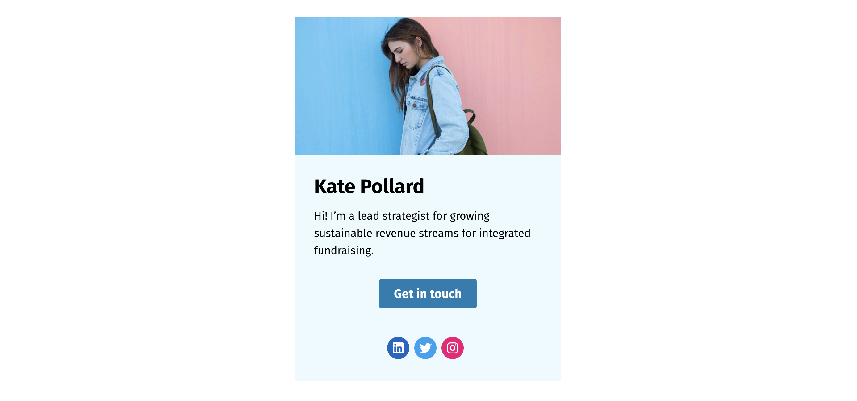 About Me Card (Blank Canvas) · Issue #149 · Automattic/blockpatterns · GitHub