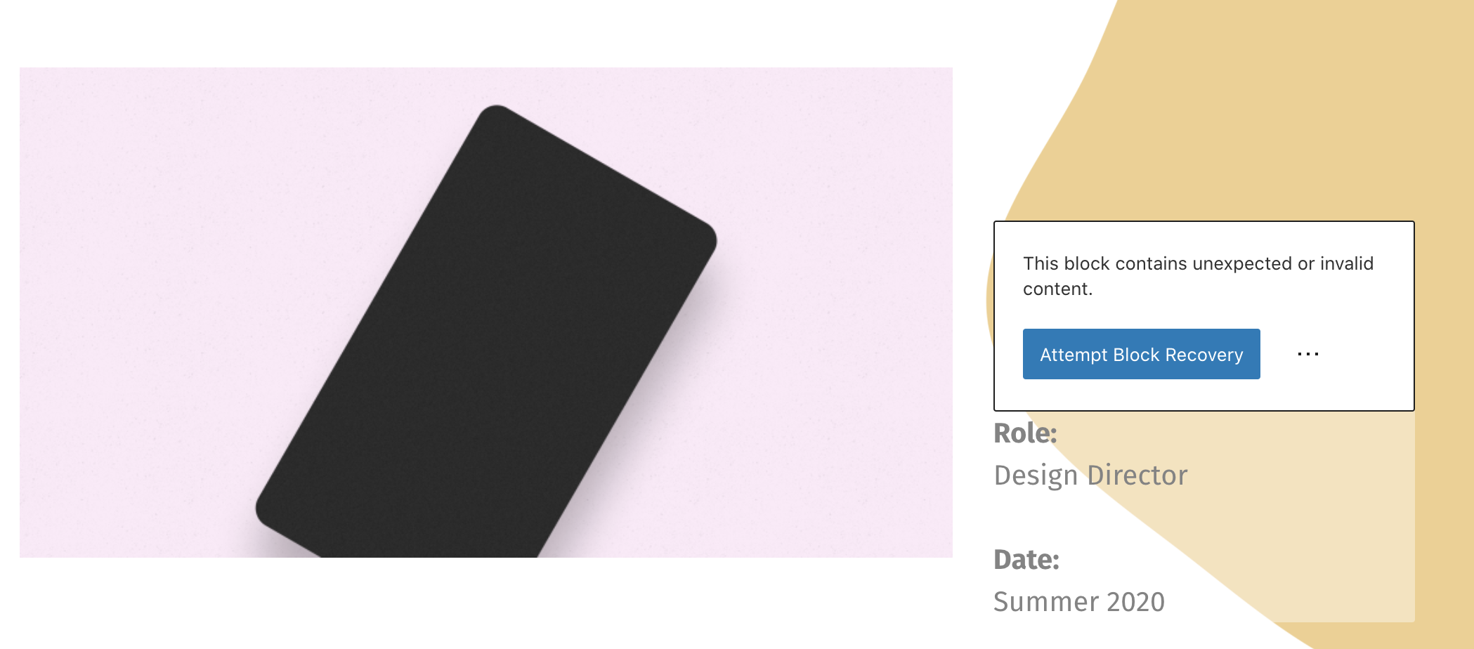 Mobile App Project · Issue #163 · Automattic/blockpatterns · GitHub