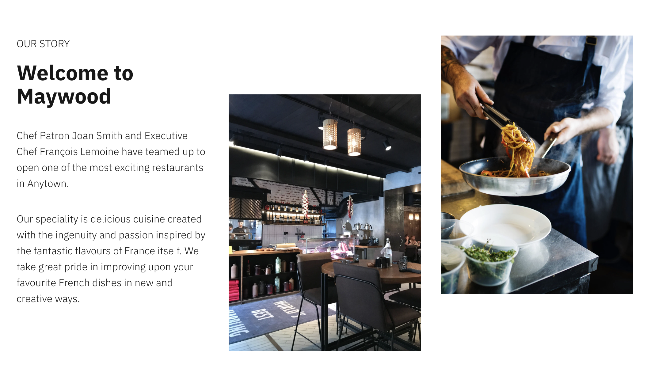 Three columns: text and two images · Issue #28 · Automattic/blockpatterns · GitHub