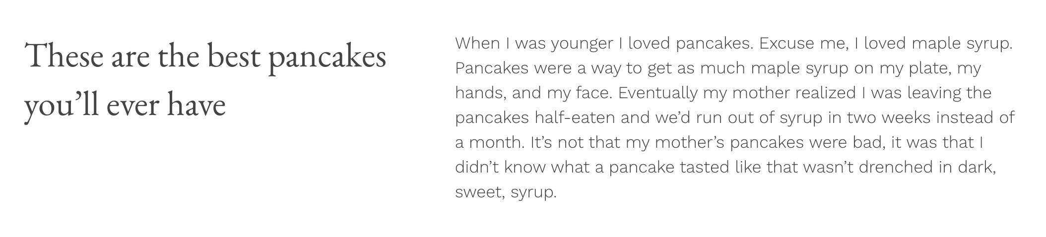 Heading and text side by side · Issue #59 · Automattic/blockpatterns · GitHub