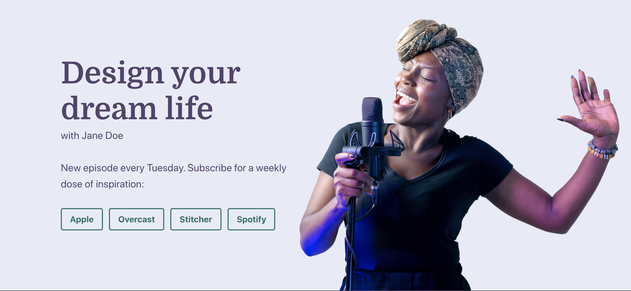 Podcast hero · Issue #79 · Automattic/blockpatterns · GitHub