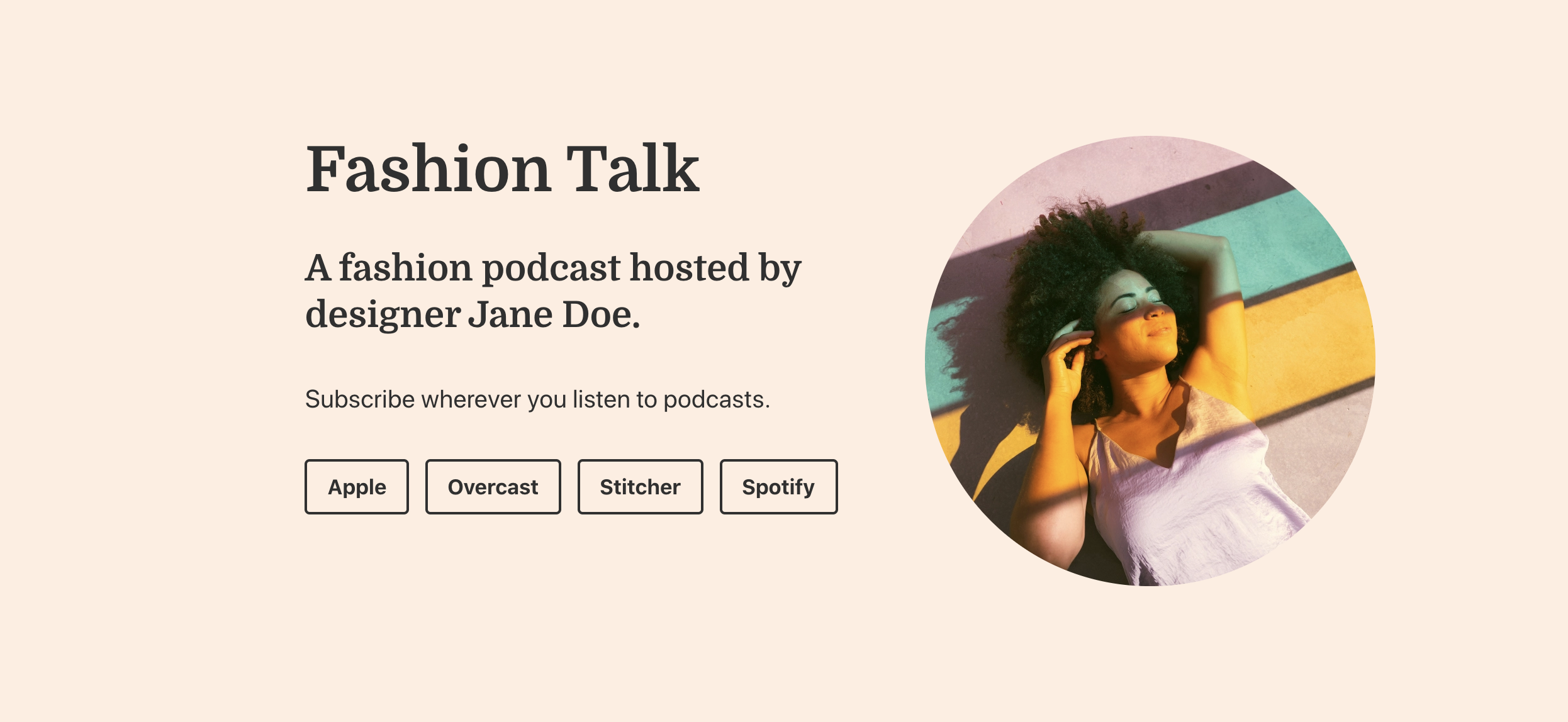 Podcast hero · Issue #80 · Automattic/blockpatterns · GitHub