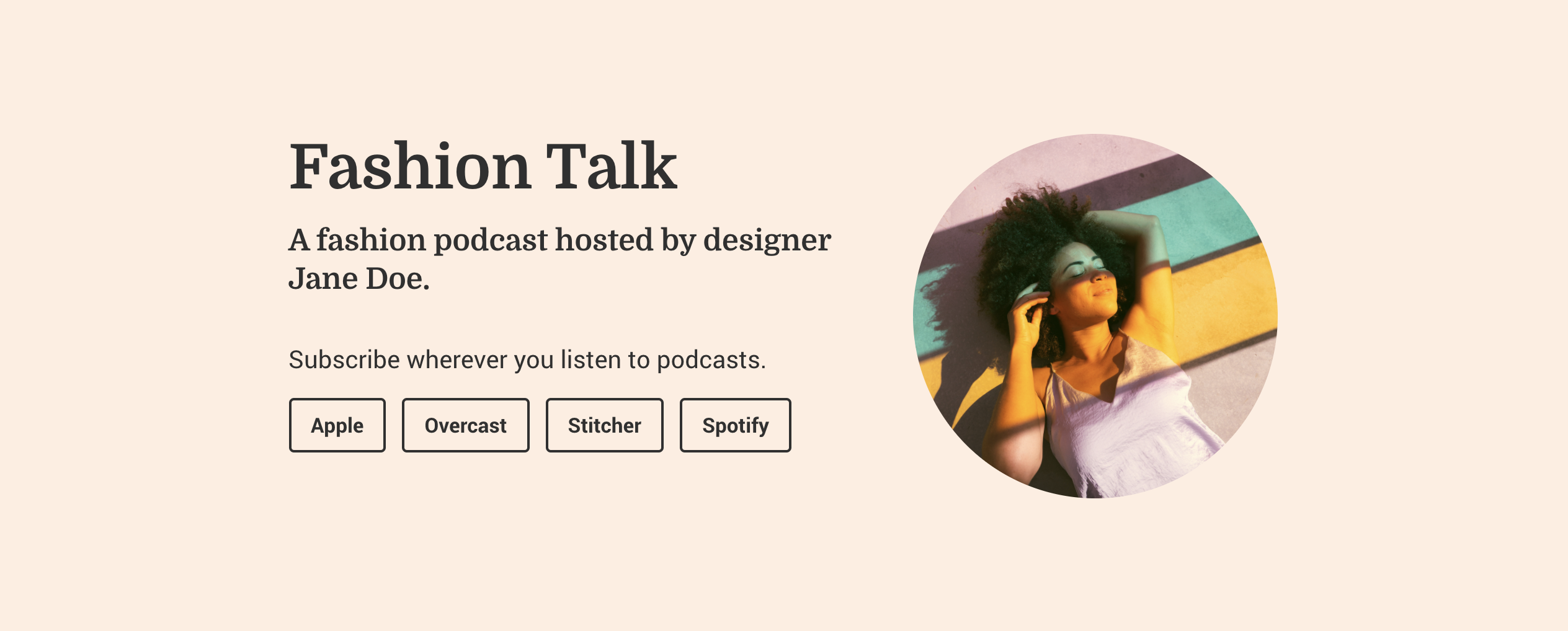 Podcast hero · Issue #80 · Automattic/blockpatterns · GitHub