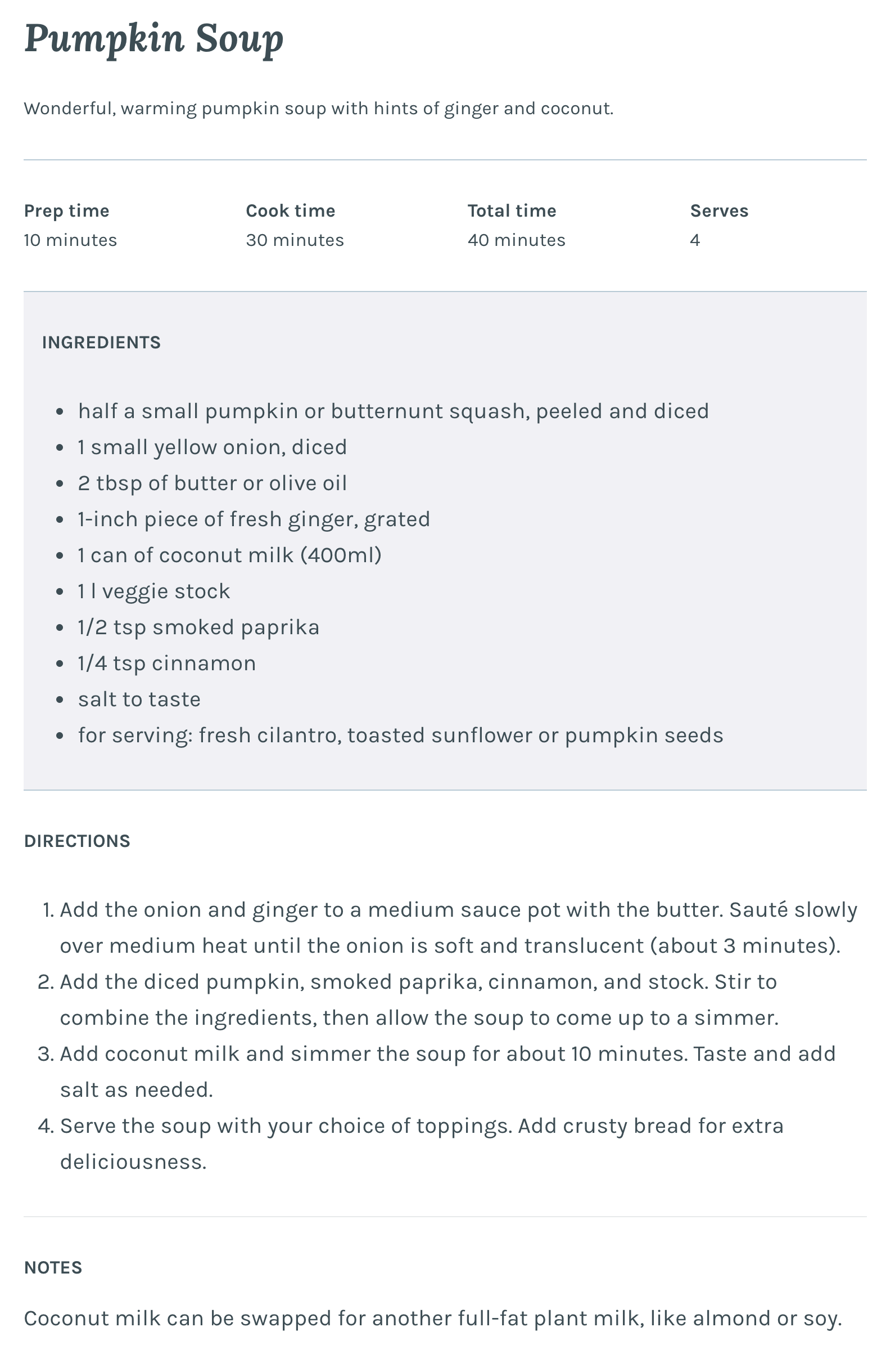 Recipe · Issue #118 · Automattic/blockpatterns · GitHub