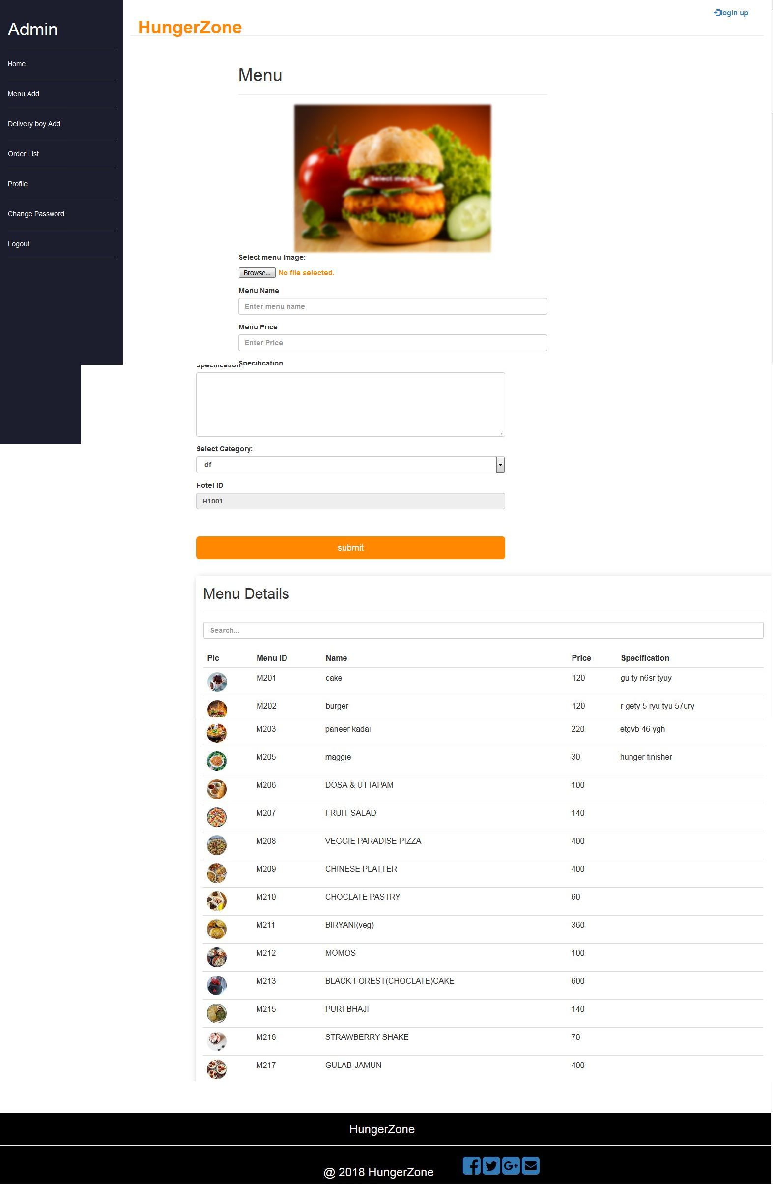 GitHub - Yashsinghpy/hungerzone: Online food delivery web app