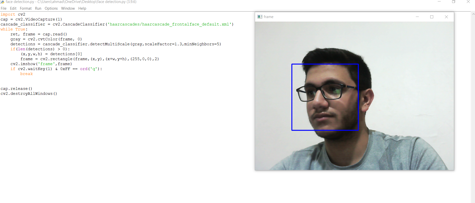 GitHub - Robotek1/Real-time-face-detection: Real time face detection by OpenCv