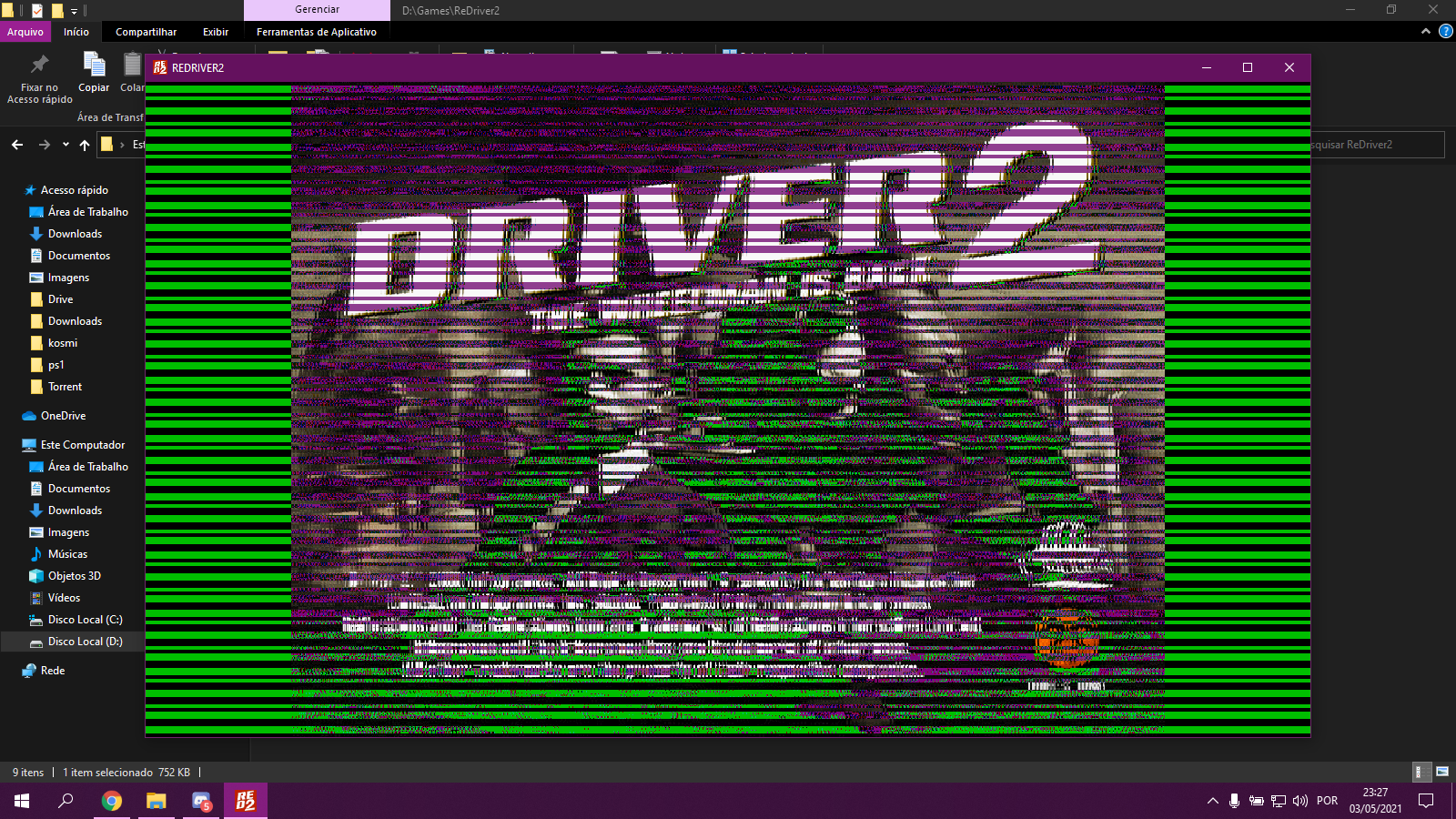 Screen covered in green and purple stripes (windowed only) · Issue #98 · OpenDriver2/REDRIVER2 ...