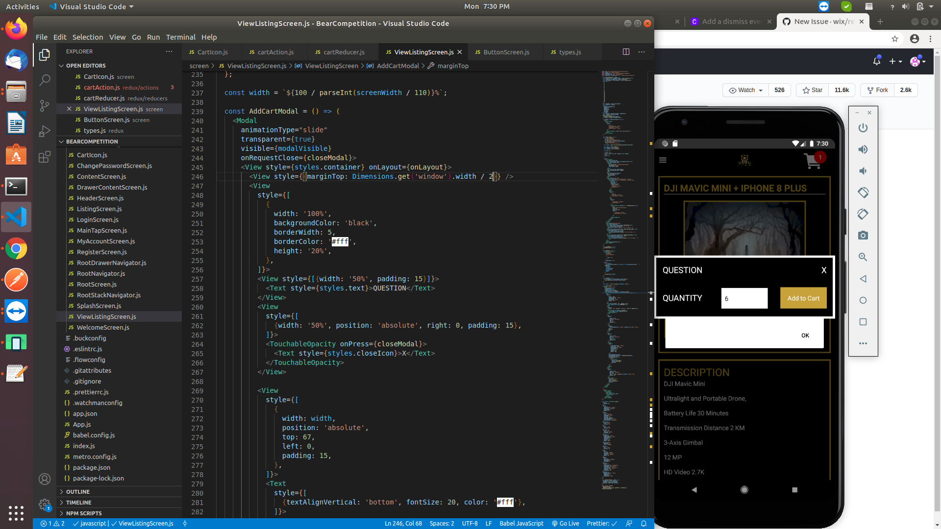 Alert Overlay · Issue 6408 · Wixreact Native Navigation · Github