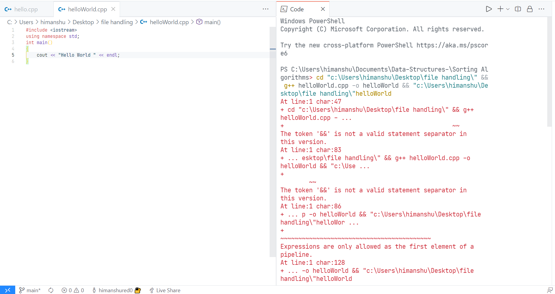 [Bug] · Issue #862 · formulahendry/vscode-code-runner · GitHub