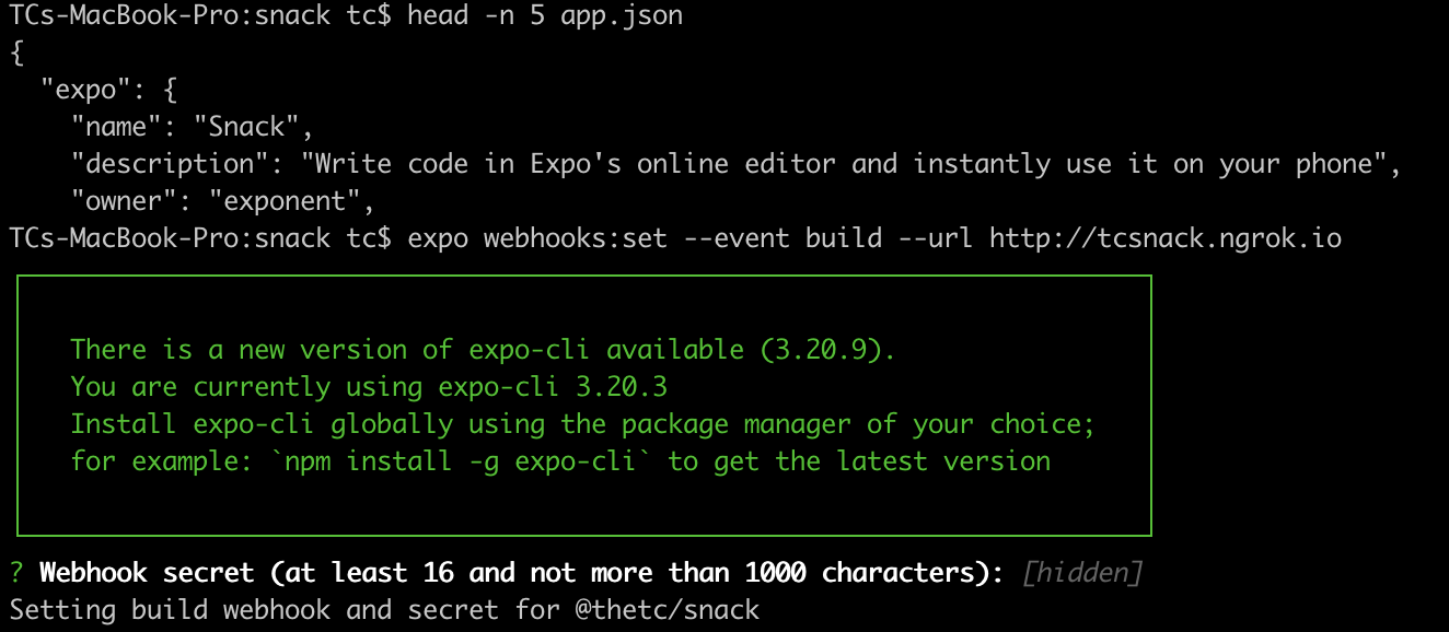 Add support owner field to webhooks commands · Issue #1685 · expo/expo-cli · GitHub