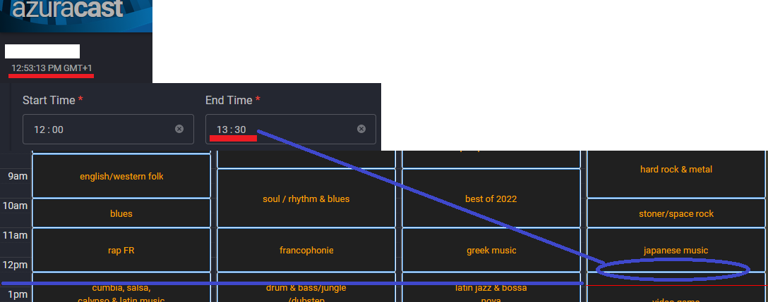 Playlist "Schedule View" showing playlist in wrong slot after switch to winter time · Issue ...
