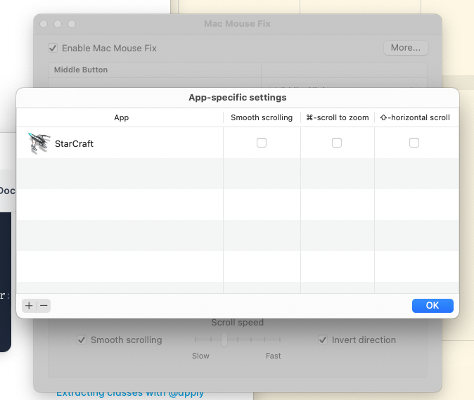 Adding StarCraft.app into App-specific settings list causes crash [bug] · Issue #241 · noah ...
