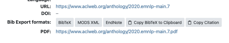 Adding a plain ACL-style bibliography entry to the meta-information ...