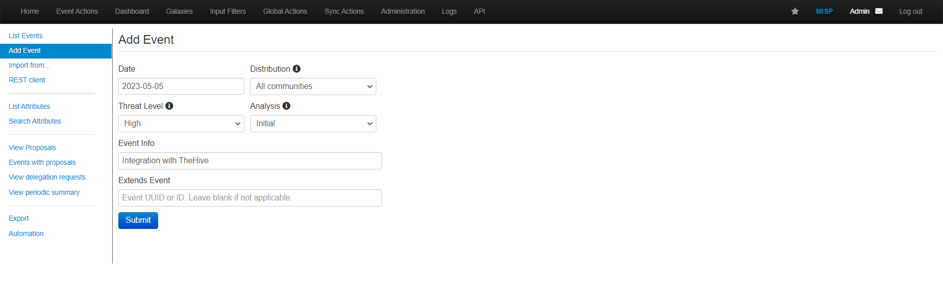 GitHub - antonperezv/TheHive-Cortex-MISP: Instalación de TheHive/Cortex/MISP mediante un docker ...