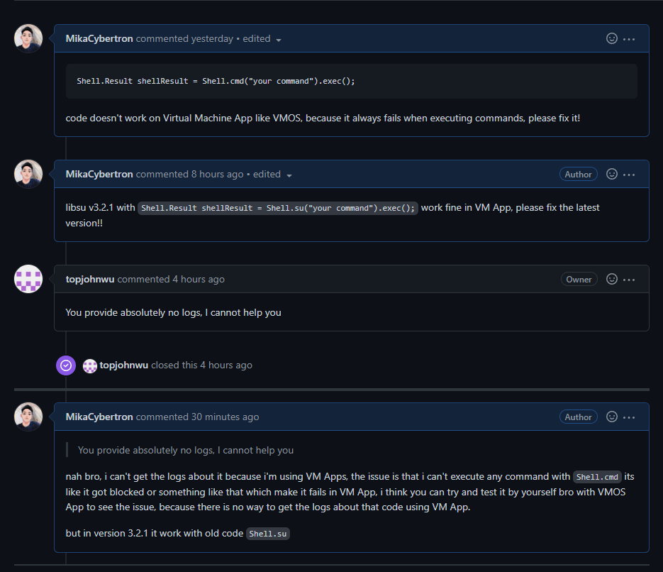 Can we use it on virtuals like parallel space? · Issue #116 · topjohnwu/libsu · GitHub