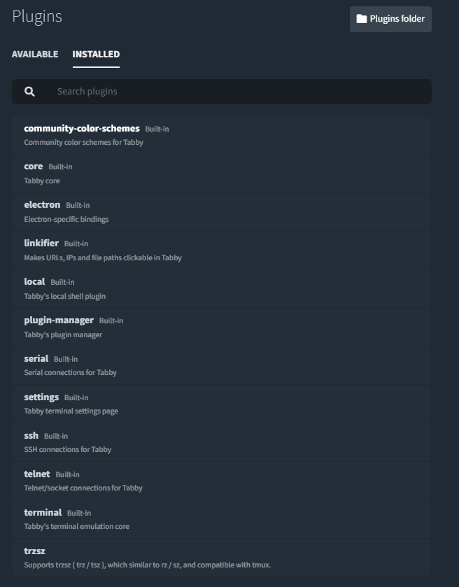 server cannot reconnect after install trzsz plugin · Issue #7147 · Eugeny/tabby · GitHub