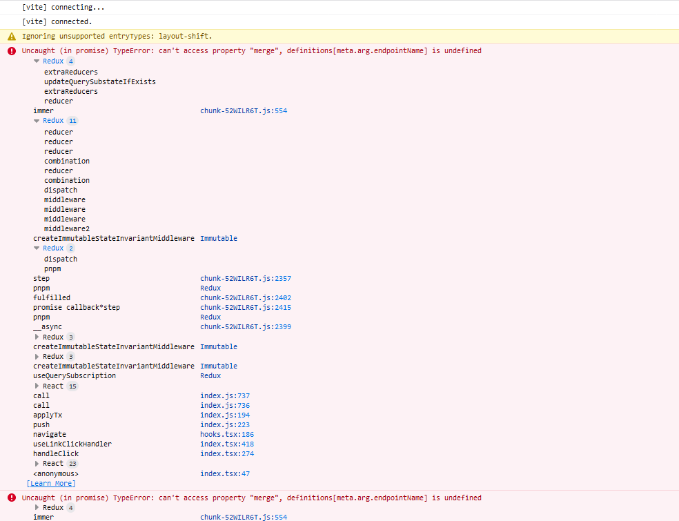 Uncaught (in promise) TypeError: Cannot read properties of undefined (reading 'merge') · Issue ...