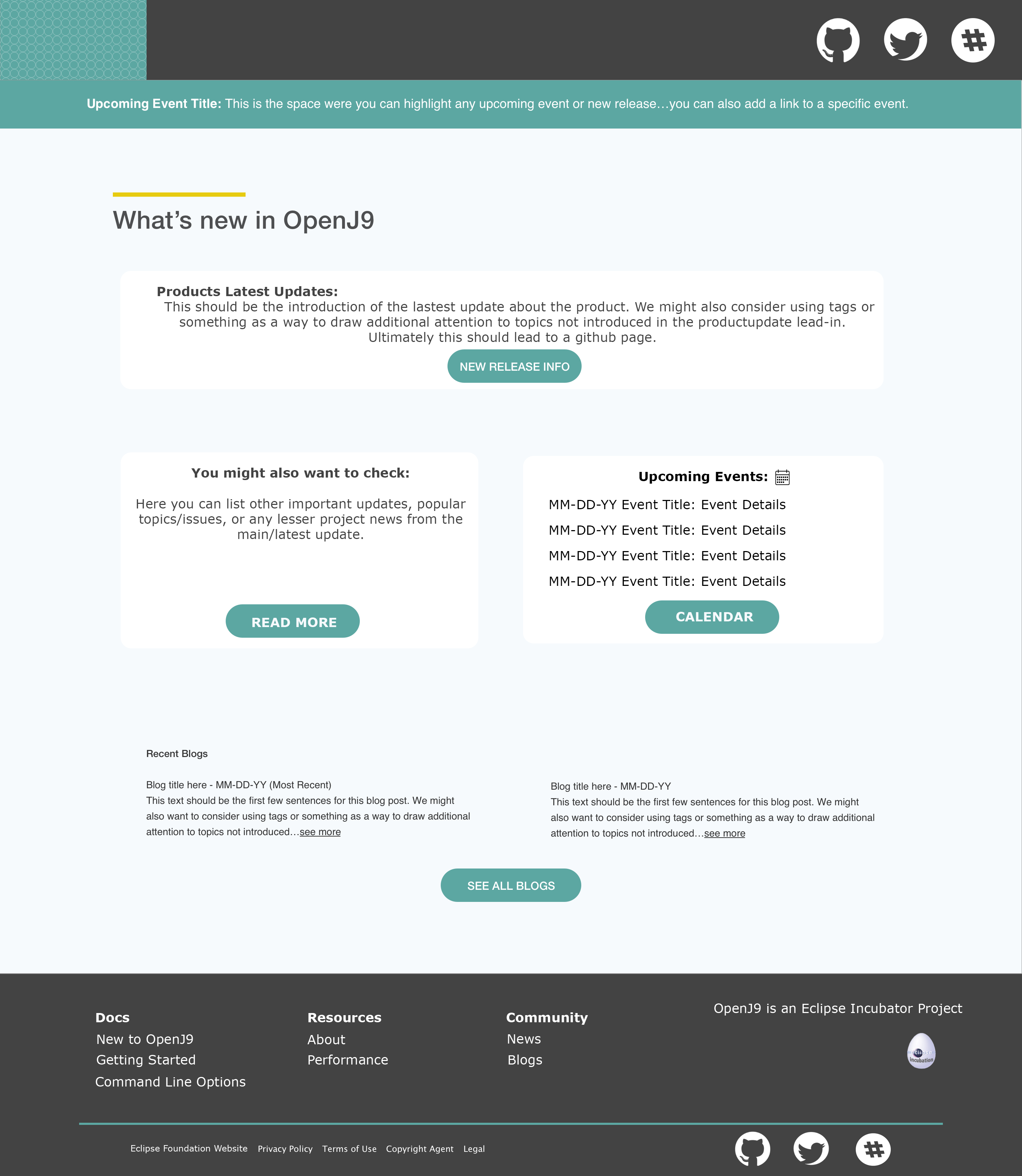 News page design · Issue #190 · eclipse-openj9/openj9-website · GitHub