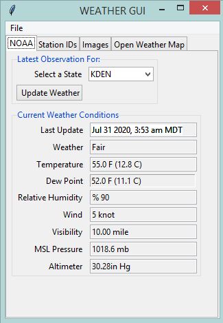 GitHub - FediSalhi/Weather-GUI: Weather GUI provides updated weather ...