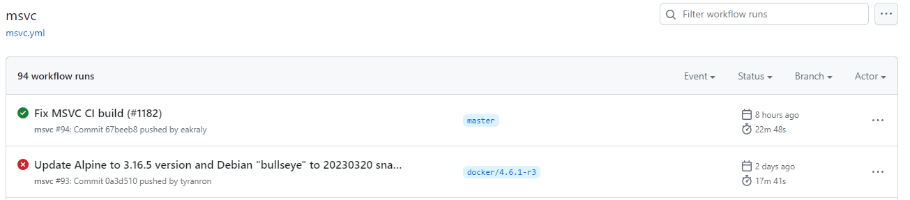 Fix MSVC CI build · Issue #1181 · coturn/coturn · GitHub